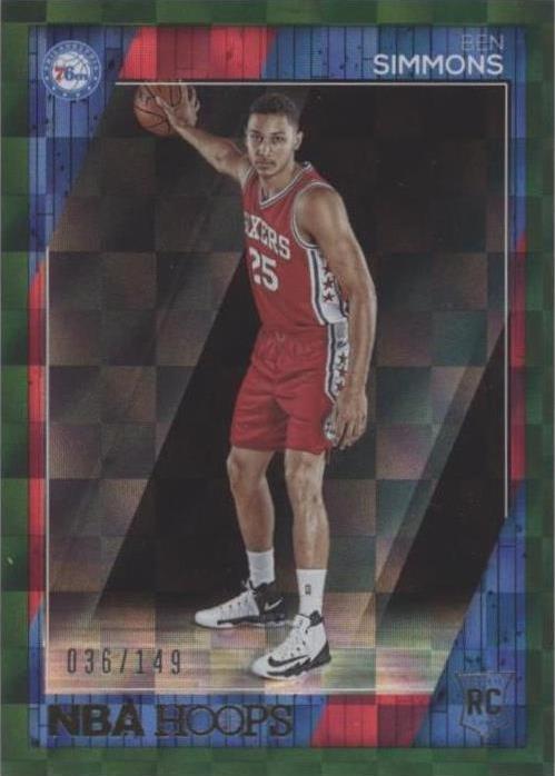 2016-17 Panini NBA Hoops - Rookies Ben Simmons #261 Green /149 (RC) for ...