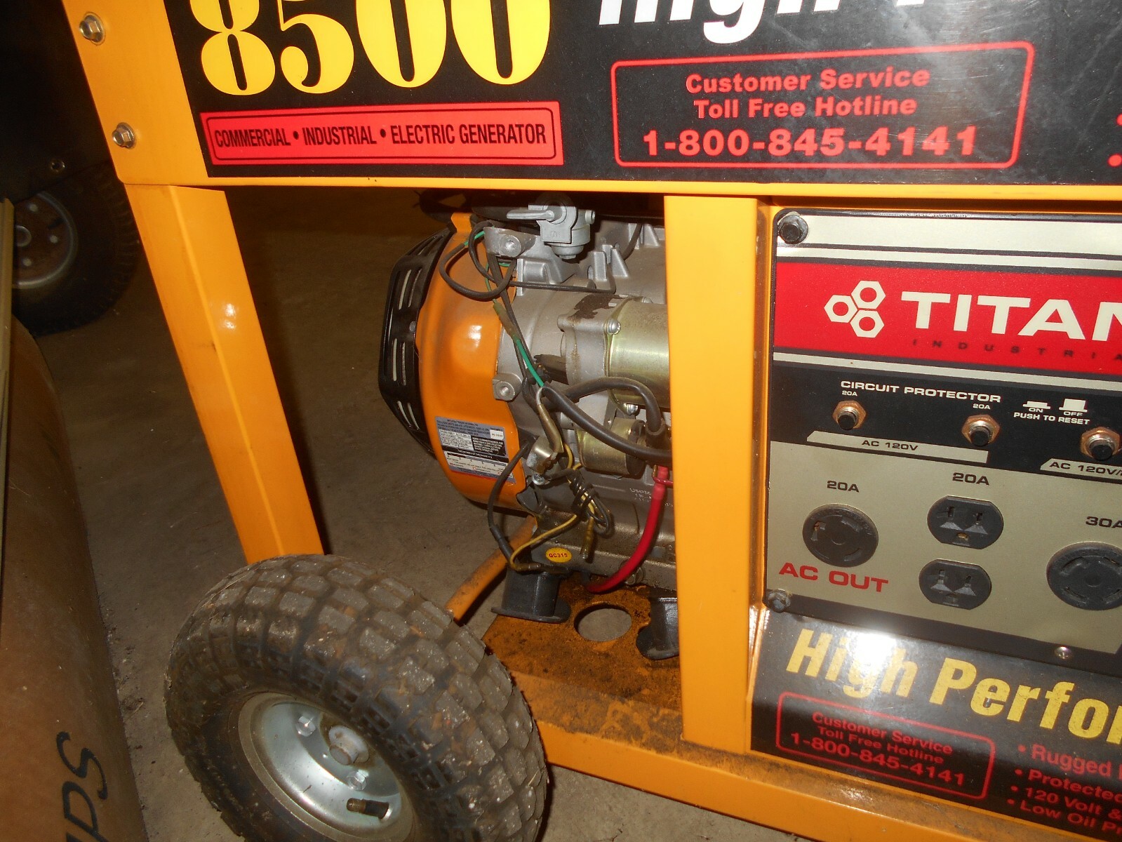 *TITAN INDUSTRIAL 8500 HIGH PERFORMANCE GENERATOR | eBay