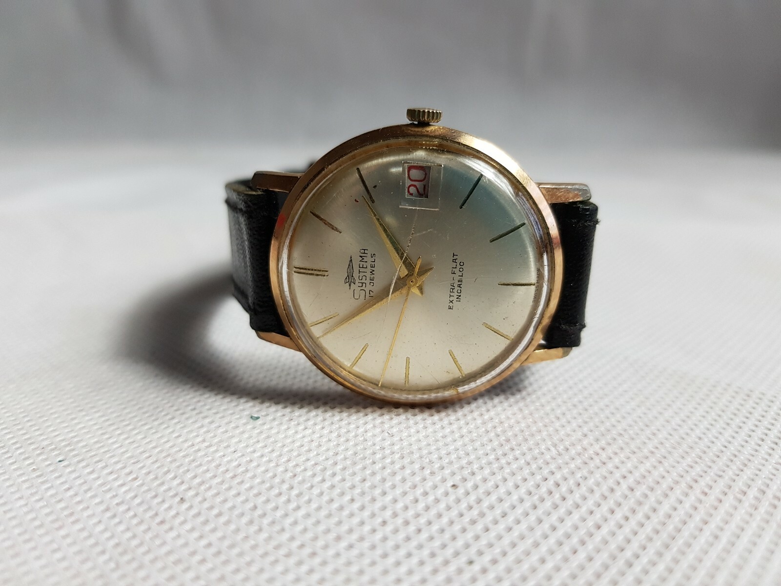 Rare Vintage Systema 17 Jewels Extra Flat Incabloc Swiss Made Watch | eBay