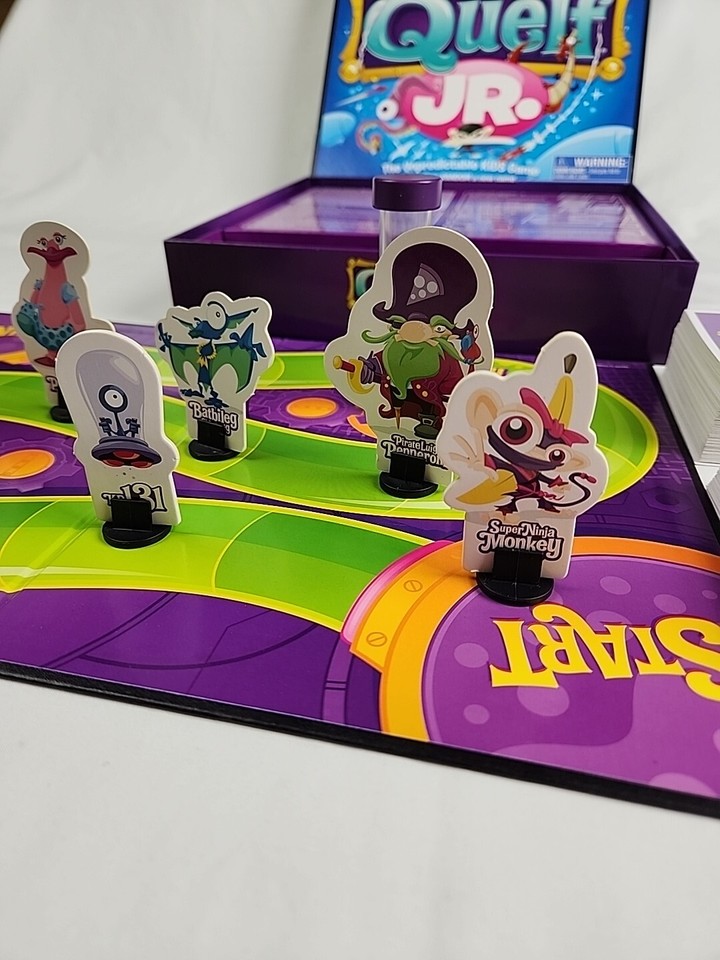 Quelf Jr Board Game The Unpredictable Kids Game Spin Master ...