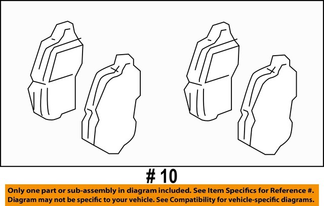 TOYOTA OEM Front-disc Brake Pads 0446548100 for sale online | eBay