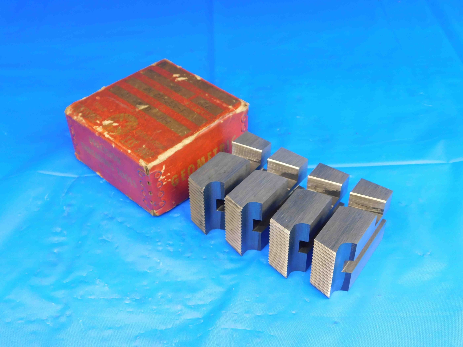 4pc TRW 1 1/2 D MILLED STEEL THREAD DIE HEAD INSERTS 1 3/8 12 GEOMETRIC ...