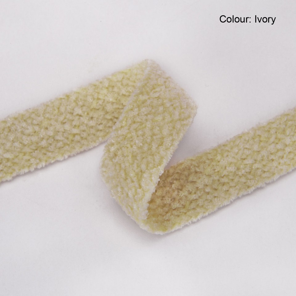 Neotrim Pure Chenille Yarn Ribbon Trimming,Texture Velour Handle ...
