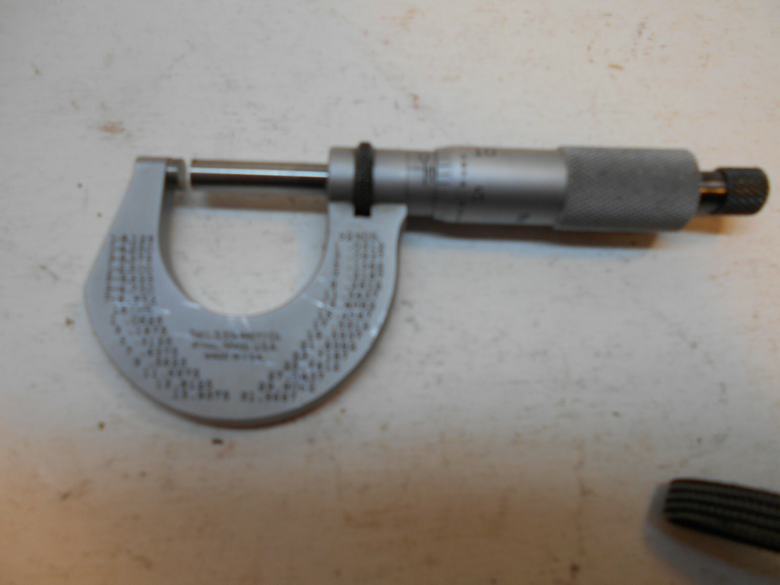 Starrett micrometer 230 RL 1" caliper box wrench chart papers machinist ...