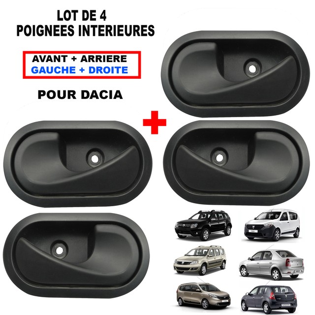 4 Handle Left Right Black DACIA Duster Logan Sandero 826730336r ...