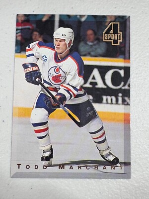 1994-95 Classic 4 Sport TODD MARCHANT #140 RC Rookie Card Edmonton ...