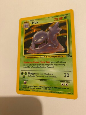Pokémon TCG Muk Fossil 13/62 Holo Unlimited Holo Rare | eBay