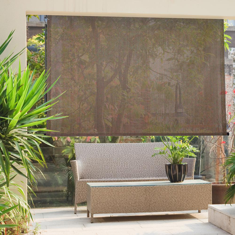 Outdoor Roll Up Sun Screens Custom Sun Shades For Restaurants & Homes