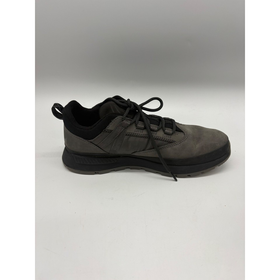 Timberland Mens Size 9.5 Grey Soft Suede Knit Lace Up Hiking Shoes ...