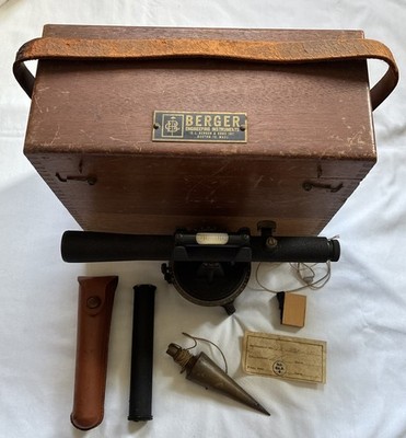 C.L. Berger Engineering Instruments Surveying Transit Level Scope 1B ...