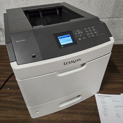 Lexmark MS810dn Monochrome Duplex Networkable Laser Printer Low Page ...