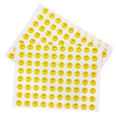 800 Pcs Earth Ground Symbol Labels Electrical Stickers Grounding Sign ...
