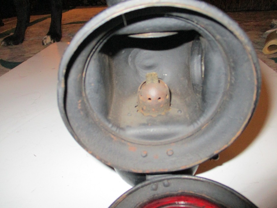 Ford Model T tail lamp John Brown red lens original | eBay