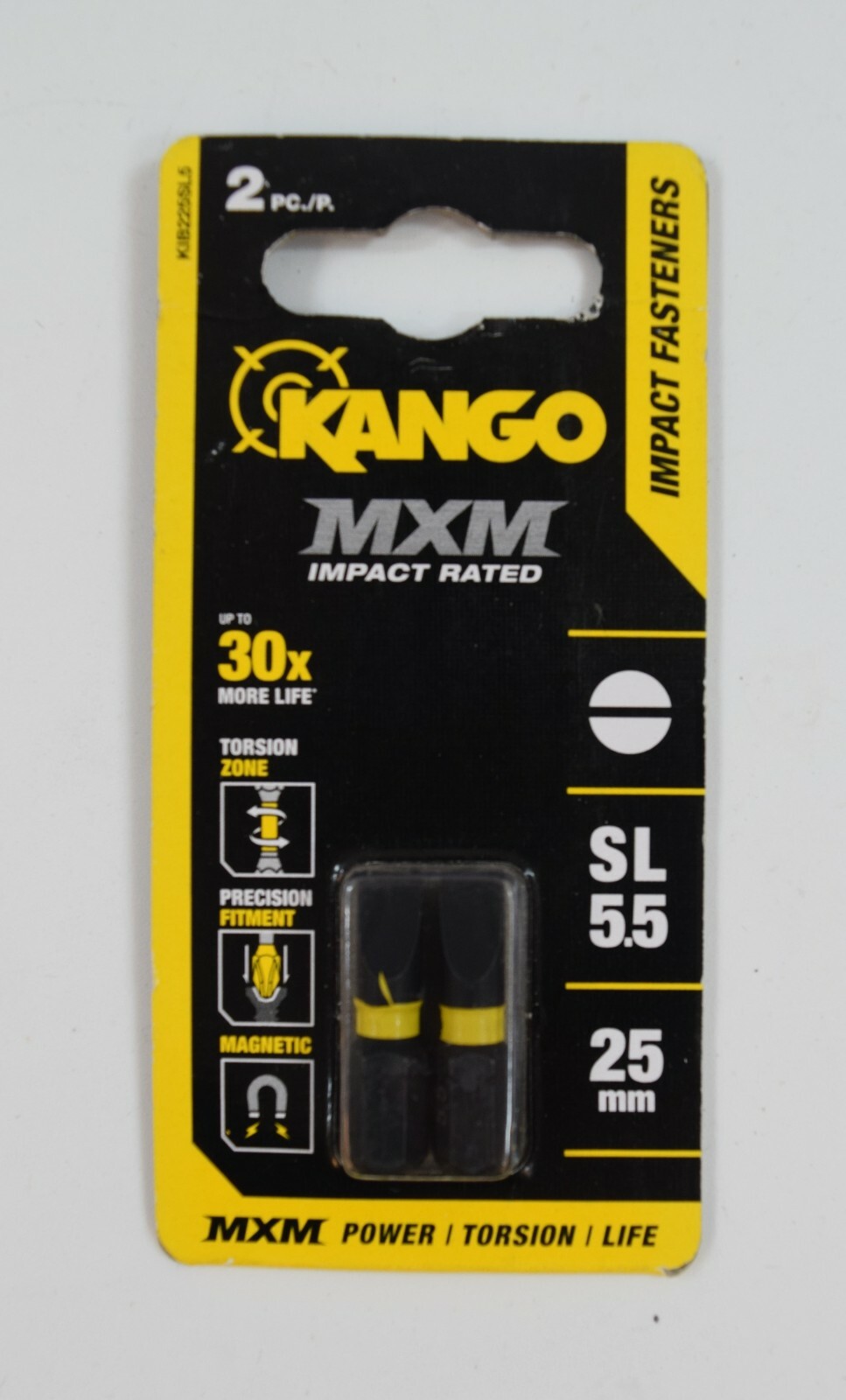 Kango Impact Bit Drill or Screwdriver 25mm Pack of 2 MXM Impact Rated ...