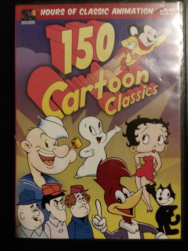 150 Cartoon Classics DVDs, 2007, 3-Disc Set SEALED NIB Popeye, Casper ...