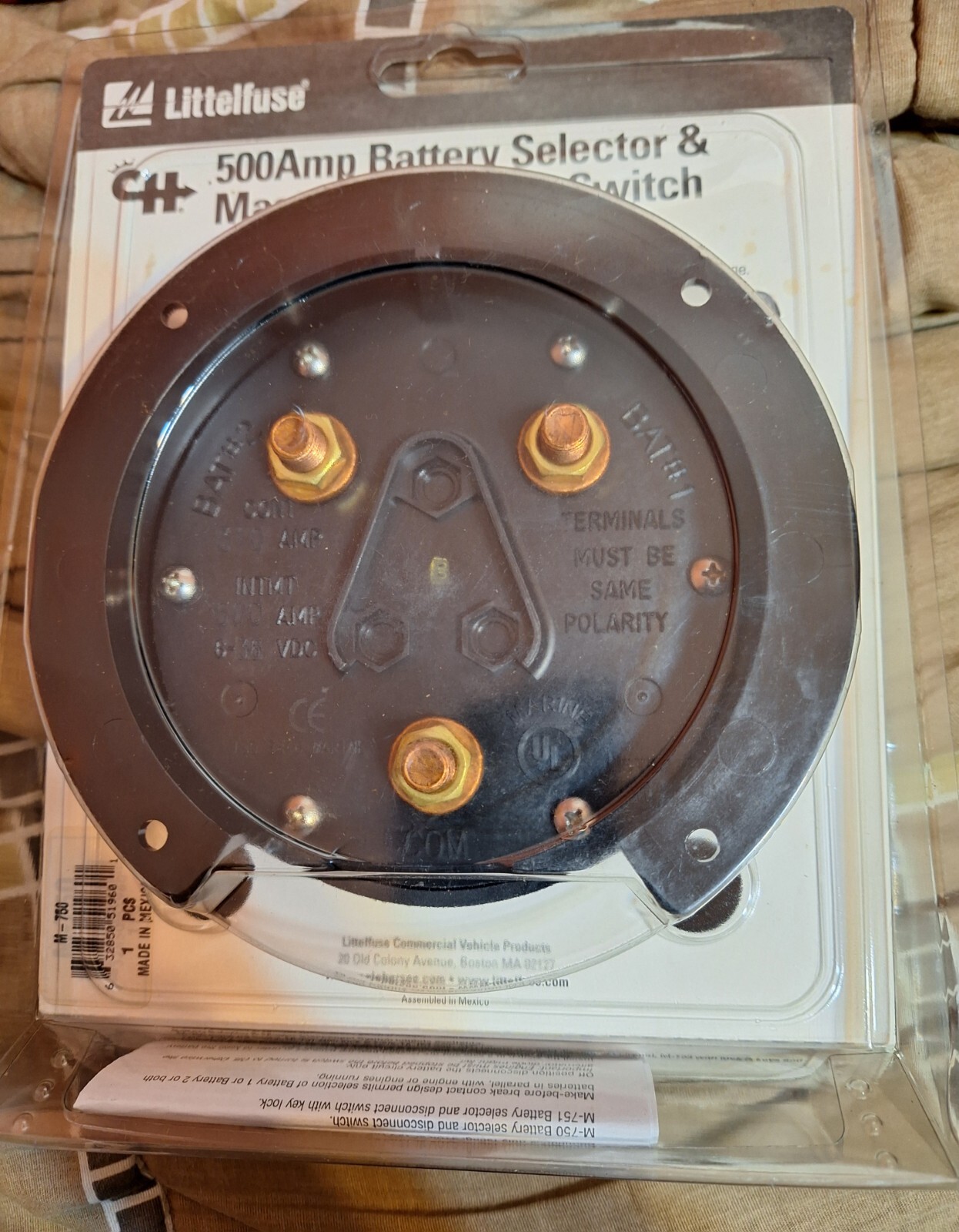 NEW Cole hersee M-750 Dual Battery Selector Master Disconnect Switch ...