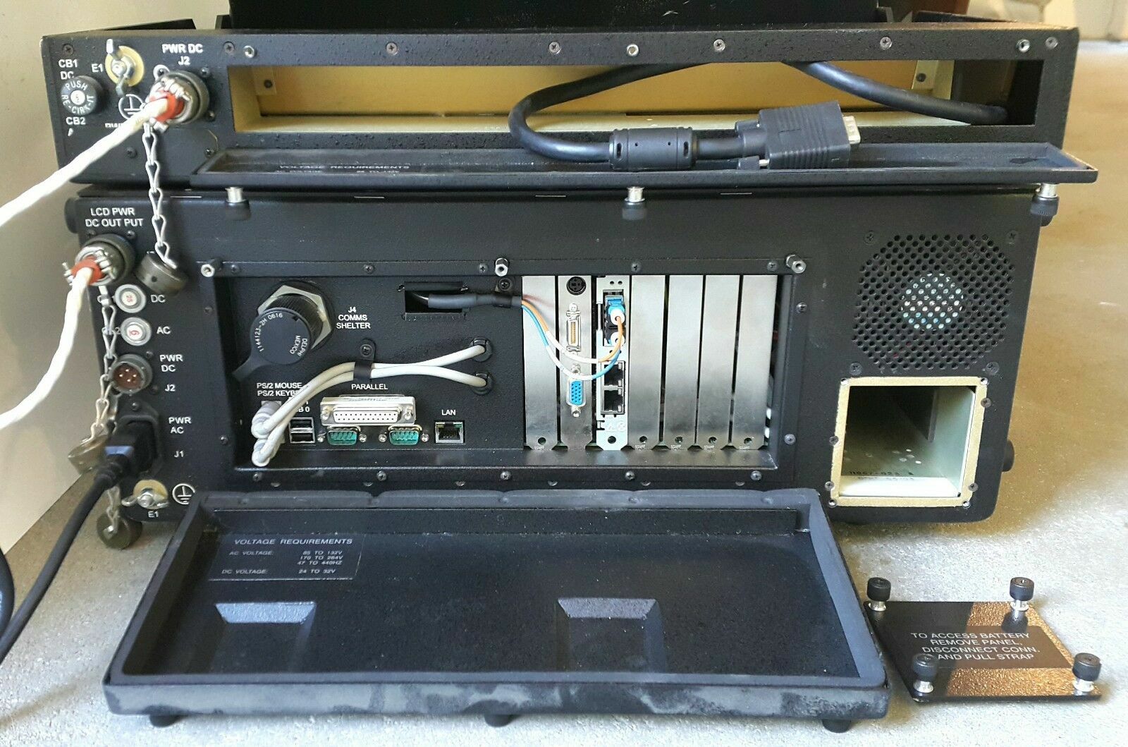 GENERAL DYNAMIC US ARMY MILITARY LAPTOP NOTEBOOK RUGGEDIZED PORTABLE ...