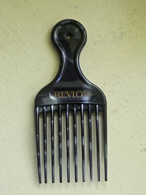 Revlon Hair Lift Pick Comb Vintage Blue Marble Plastic 5" RARE | eBay