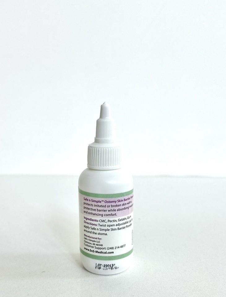 NEW Safe n Simple Ostomy Skin Barrier Powder 1 oz (30mL) Bottles | eBay