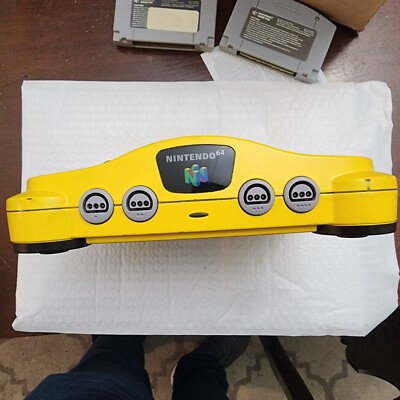 N64 console (Special Edition Yellow) bundle with games | eBay