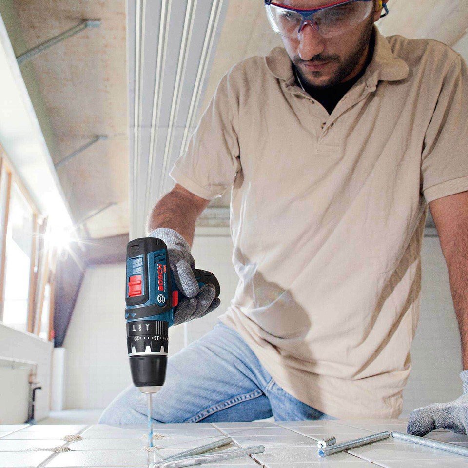 Bosch GSB 12 V-15 + GDR 12 V-105 Cordless Twin Pack Set 2 x 2ah Li-ion ...