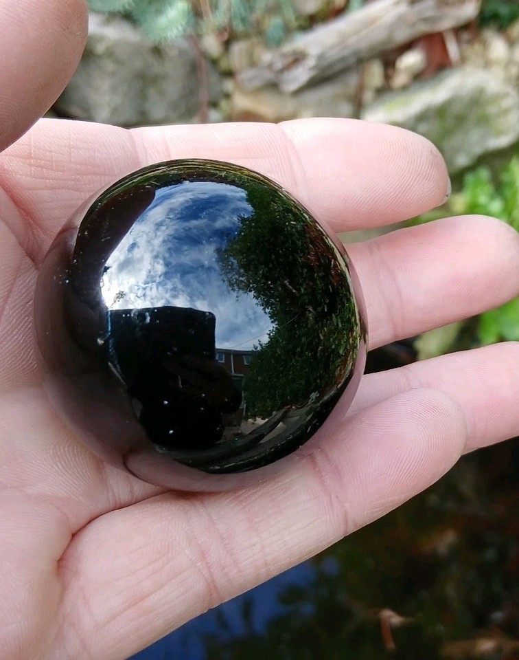 Genuine Obsidian Sphere Ball 48mm | eBay