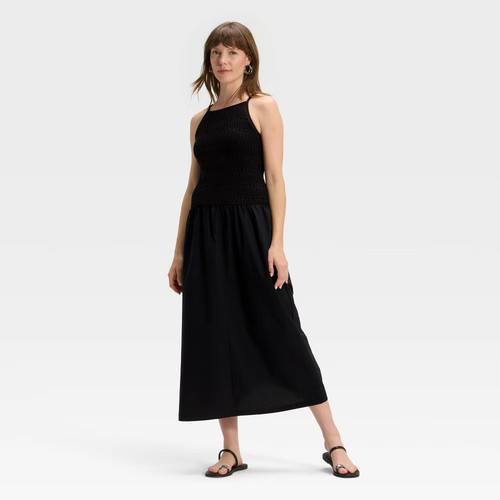 Women's Drop Waist Maxi Sweater Dress - Universal Thread Black S ...