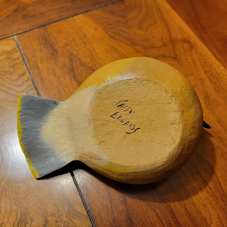 Casey Edwards Wood Carving Cedar Waxing Wooden Bowl Coin Bowl Serving ...