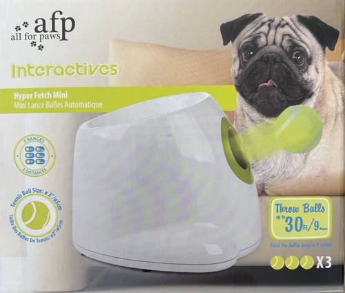 AFP All For Paws Hyper Fetch Mini Automatic Dog Ball Launcher Mini ...