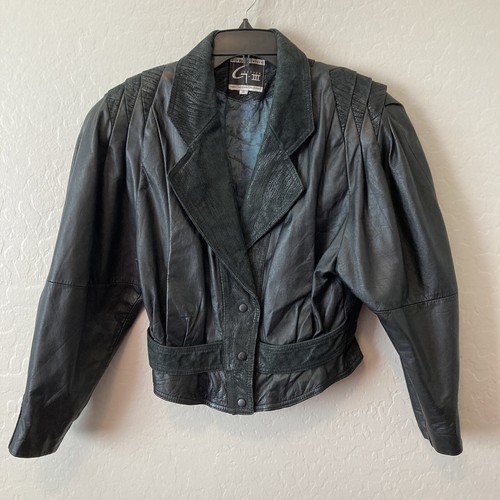 GLOBAL IDENTITY VINTAGE WOMENS LEATHER SUEDE BOMBER JACKET | S | eBay