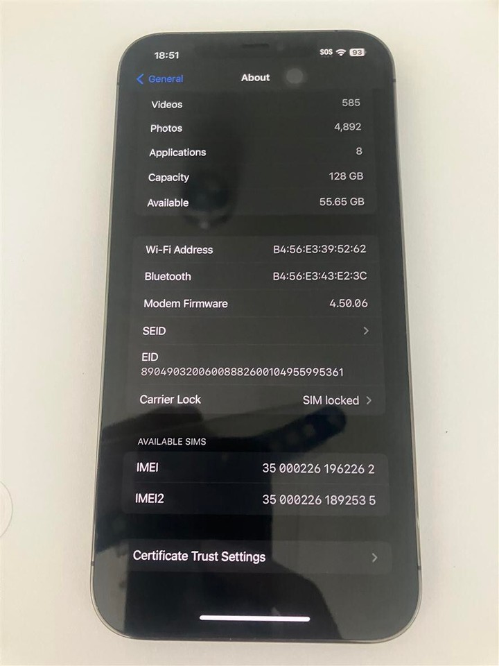 Apple iPhone 12 Pro Max - 128GB - Graphite - Verizon - Reconditioned ...