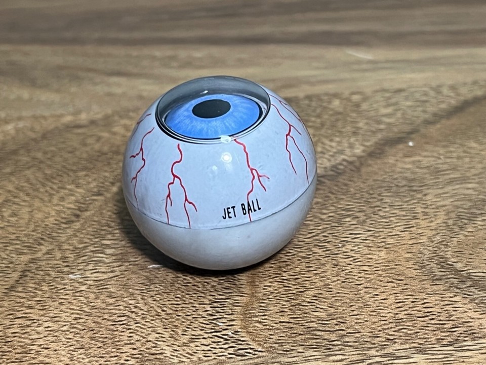 Vintage Floating Magic Glide BLUE Eye Jet Ball Monster Toy NOS FREE ...