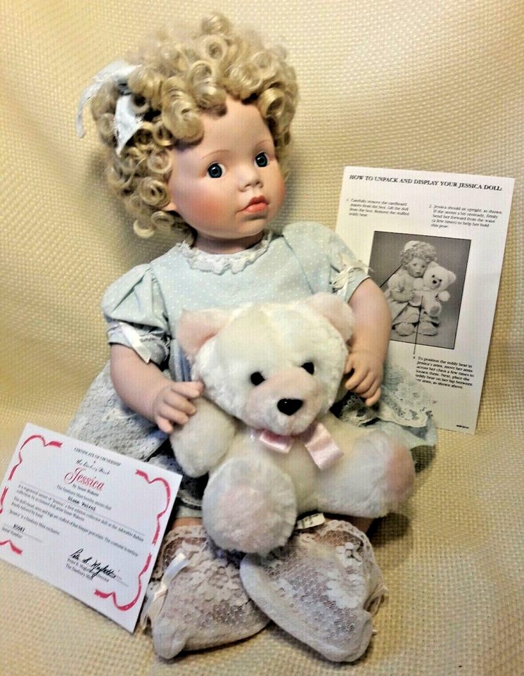 Susan Wakeen Porcelain Doll "Jessica" by The Danbury Mint First Edition ...