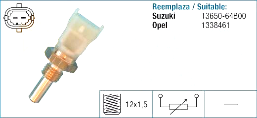 33480 Capteur de température pour OPEL 0281002169 90541937 90570382 ...