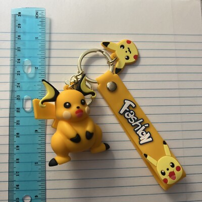 Raichu Pokémon Rubber & Metal Keychain New! Fast Shipping! | eBay
