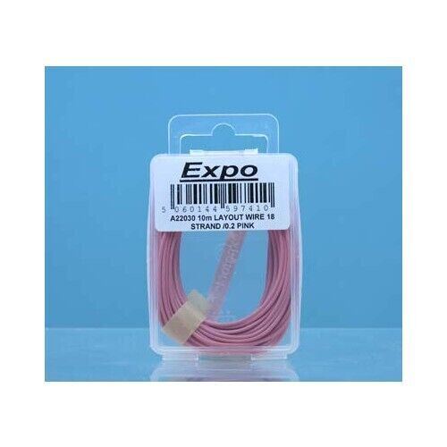 10 METRE ROLL OF Pink 18/0.1mm CABLE Expotools A22030 | eBay