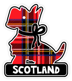 Scottish Car Bumper Window Sticker Decal Vinyl Scotland Tartan Scottie ...