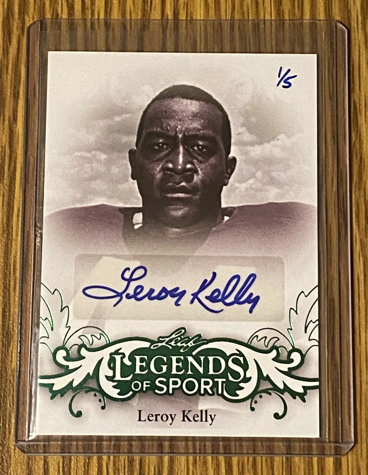 LEROY KELLY 2015 Leaf Legends of Sport CLEVELAND BROWNS Autograph AUTO ...