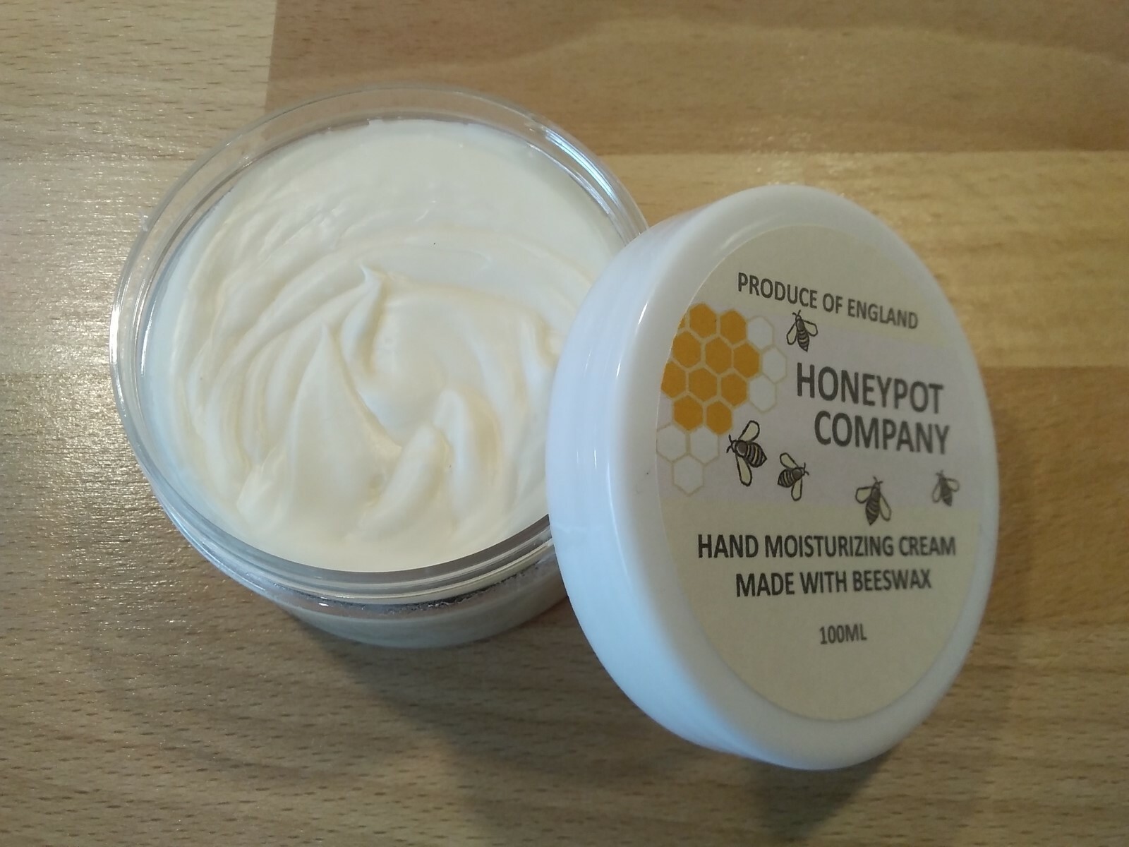 Natural Intensive Moisturising Hand Cream made with Pure Beeswax and ...