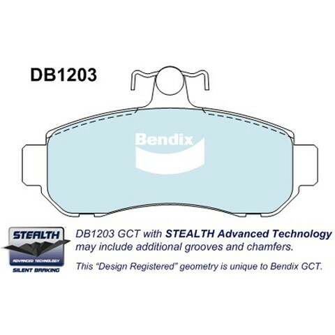 Fits Mitsubishi Magna TE TF TH PBR 96-00 Front Disc Brake Pads BENDIX DB1203-GCT | eBay Australia