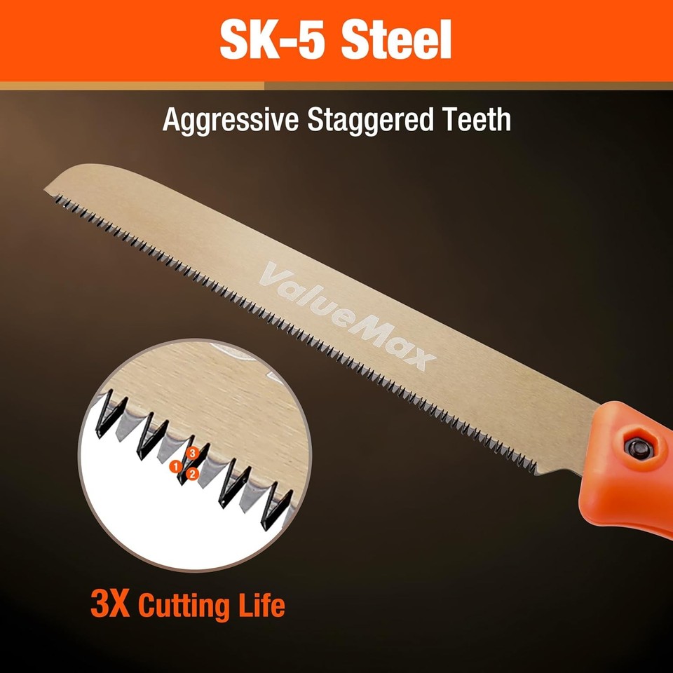 Small Hand Saw, 6-Inch Pull Saw with Non-Slip Comfortable Handle, Mini ...