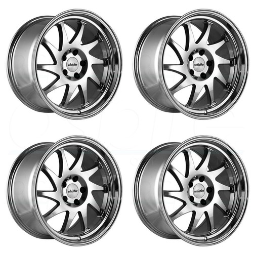 16x8 Whistler KR7 4x100 20 Chrome Wheels Rims Set(4) 73.1 | eBay