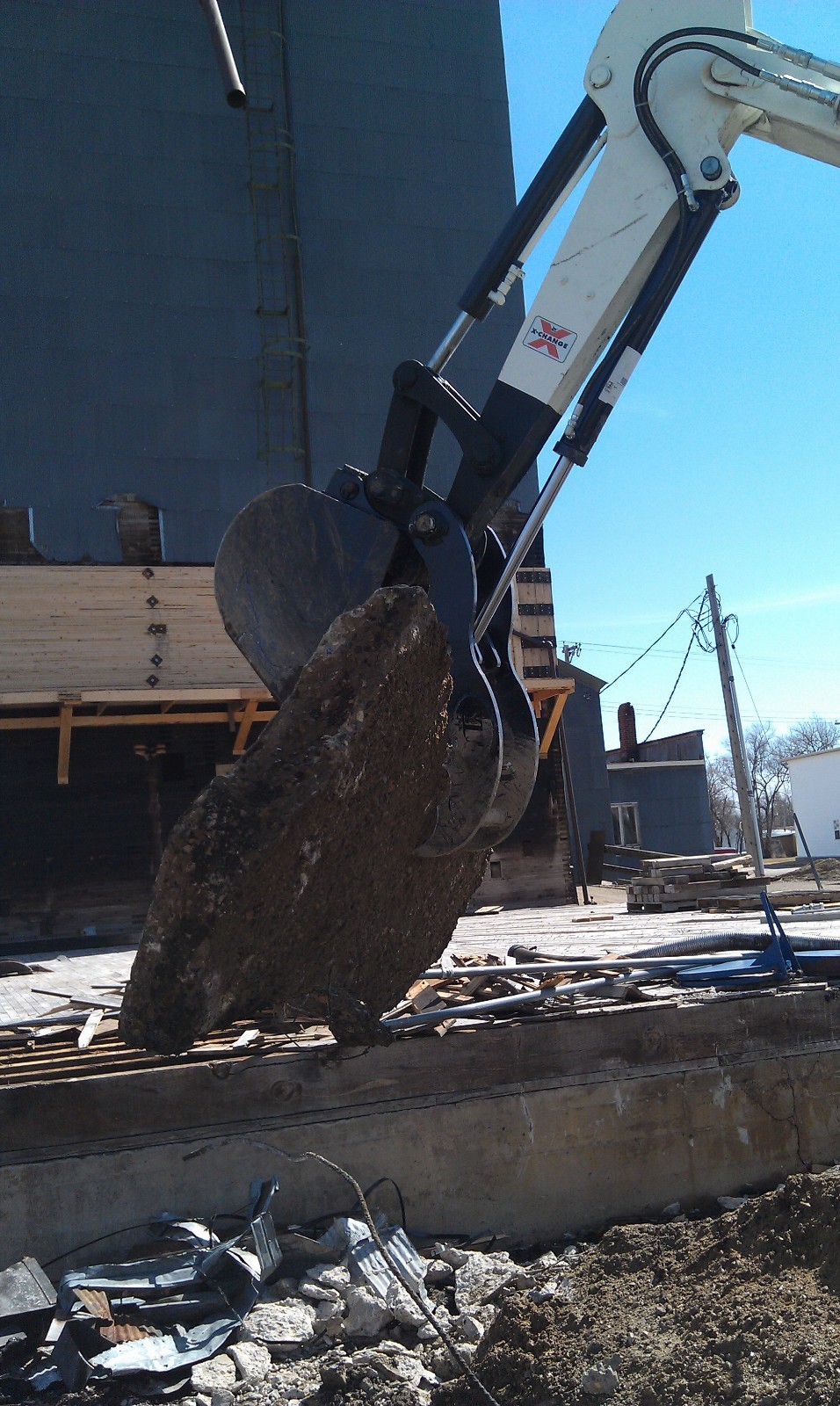 BOBCAT HYDRAULIC MINI EXCAVATOR THUMB PIN ON GRAPPLE CLAMP CLAW 335 435 ...