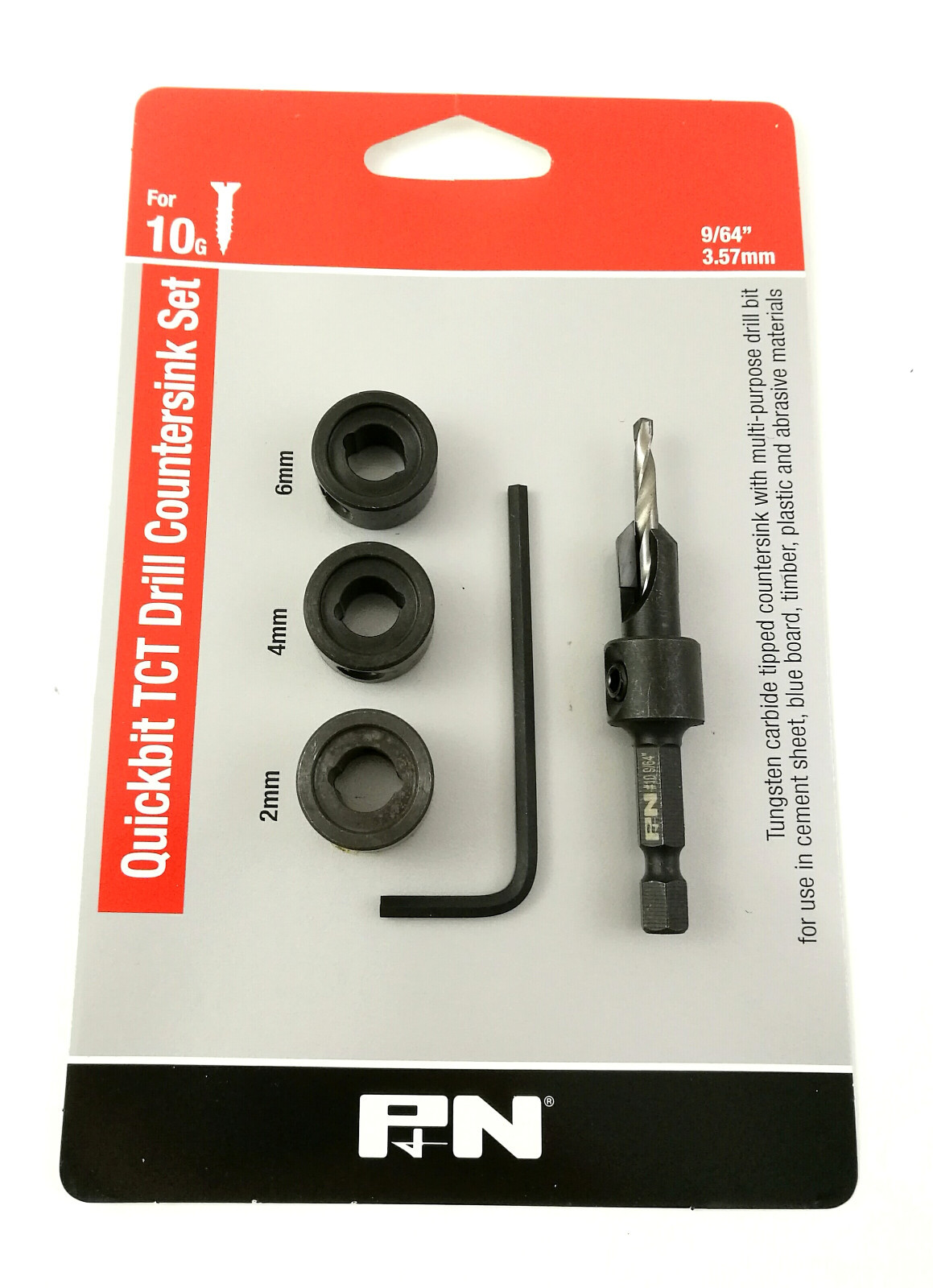 P&N COUNTERSINK SET 10g screw QUICKBIT TCT DRILL Trade Quality Tools special | eBay
