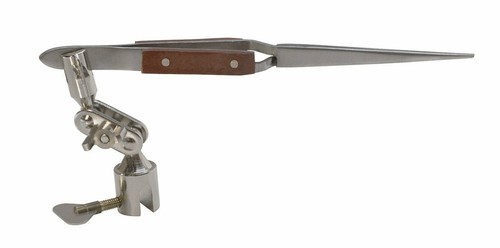 4-1/2" THIRD HAND CLAMP ATTACHABLE FIBER TWEEZER SOLDERING ANNEALING ...