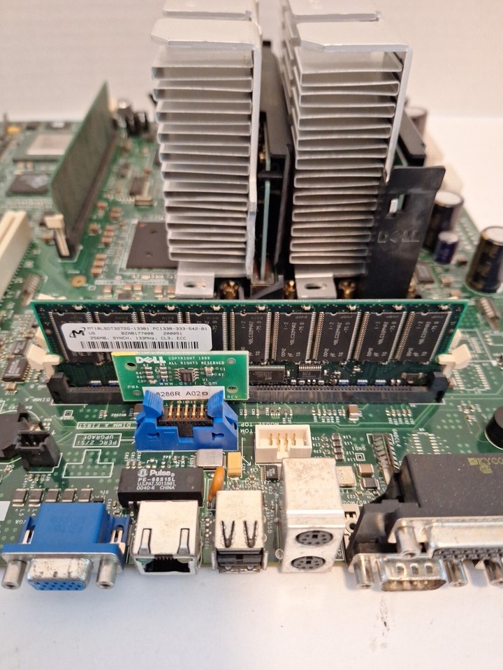 Dell Poweredge 2400 Server Motherboard Main Dual Pentium 3 III 733 CPUs ...