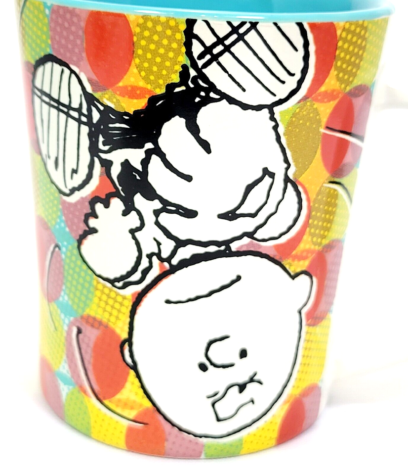 Gibson Overseas Charlie Brown Peanuts Gang Mug Cup 4.25" blue "KLUNK ...