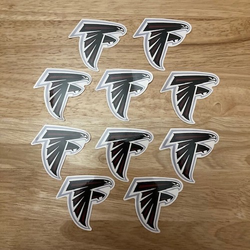 [LOT OF 10] ATLANTA FALCONS Team Logo 2.75" x 2.5" NFL Decal Sticker | eBay