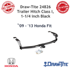 Draw-Tite 24826 Trailer Hitch Class I, 1-1/4 in. Receiver Fits 09-13 ...