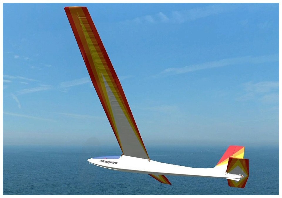 Graupner Mosquito ~ RC Model Glider & Electric ~ Laser-cut Balsa Wing ...